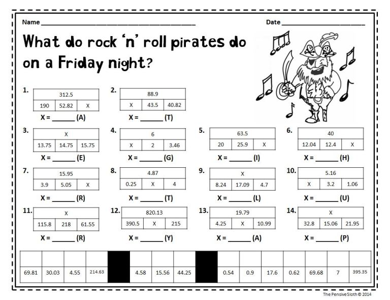 Talk Like a Pirate Day Math Freebie with Tape/Strip Diagrams | The ...