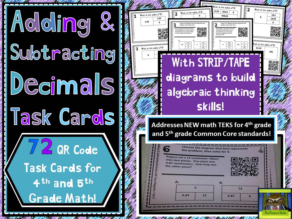 Using Tape/Strip Diagrams in Upper Elementary Math | The Pensive Sloth
